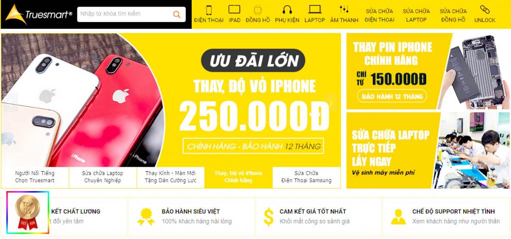 Dịch Vụ Di ĐộngTruesmart - Danh Sách Cửa Hàng Truesmart Toàn Quốc